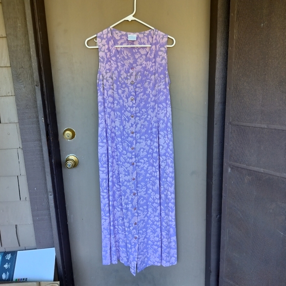Blue Ginger | Dresses | Blue Ginger Pink Purple Tropical Floral Hawaii ...